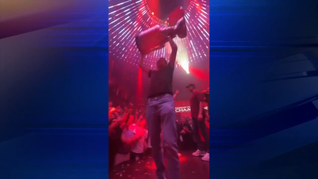 Panthers celebrate at Club E11EVEN; Tkachuk, Reinhart greet fans in ...