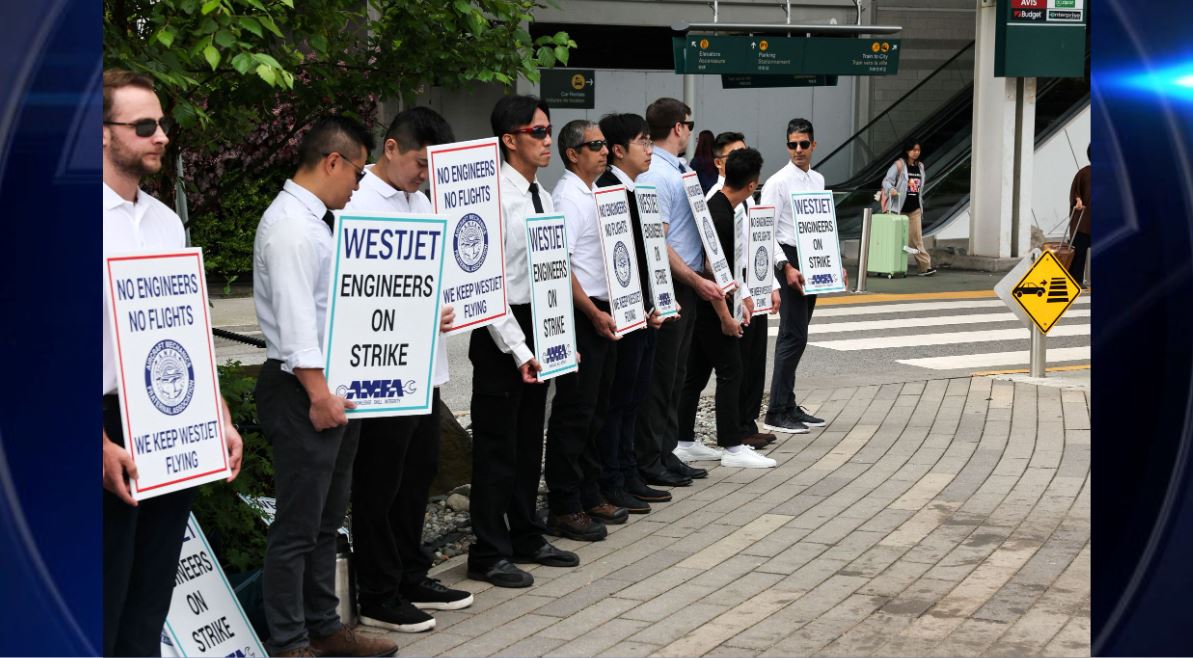 WestJet cancels hundreds of flights after aircraft mechanics strike ...