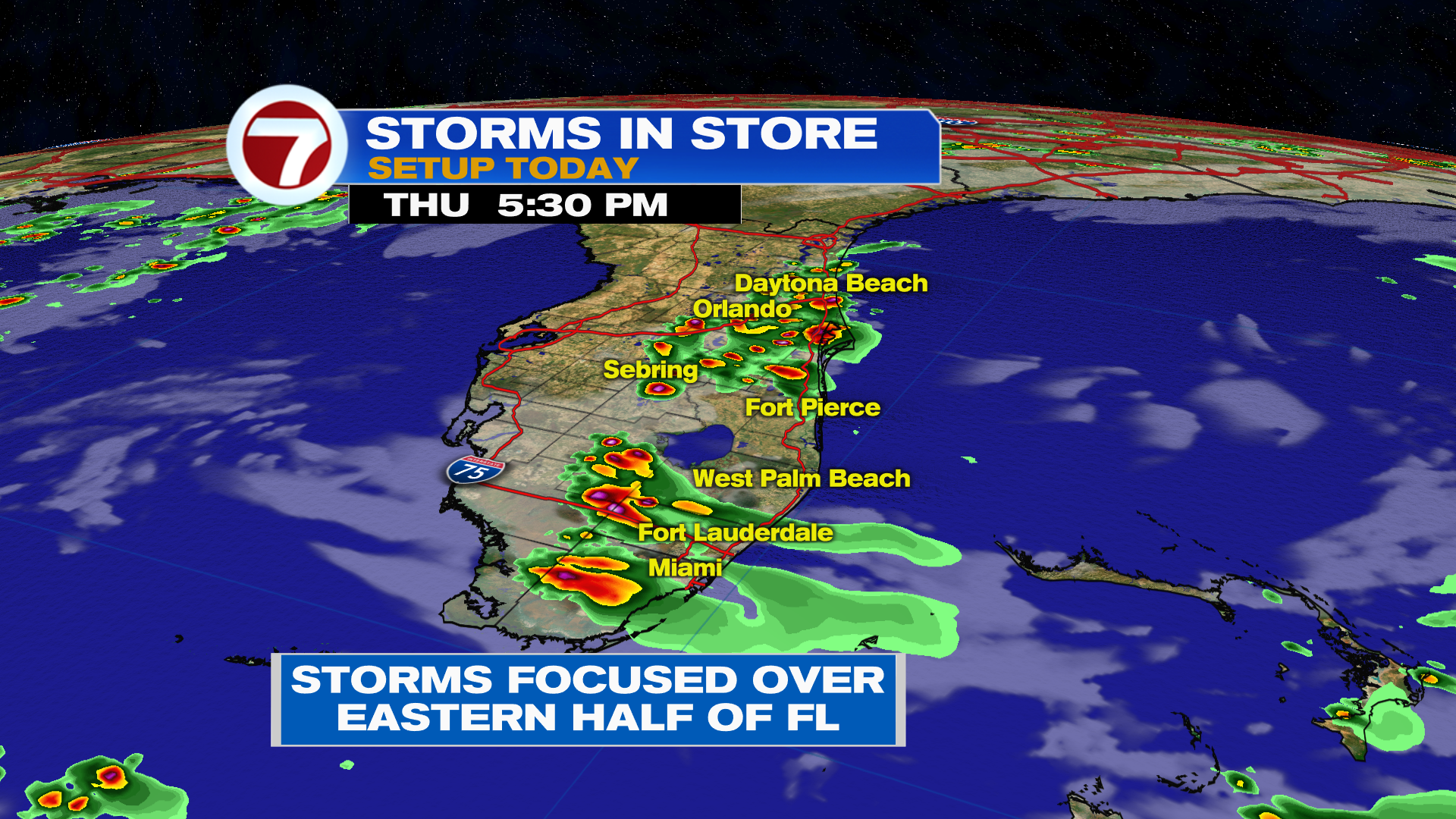 Steamy Sunshine and Storms Late Week - WSVN 7News | Miami News, Weather ...