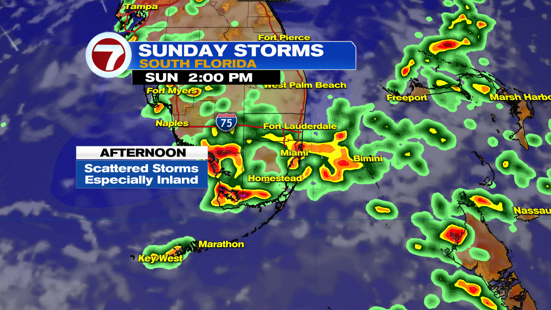 Storms More Likely this Sunday - WSVN 7News | Miami News, Weather ...