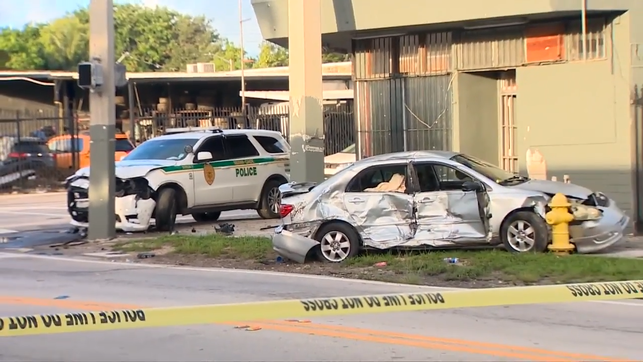 Miami Dade Police Accident Crash Involving Miami Dade Police Officer