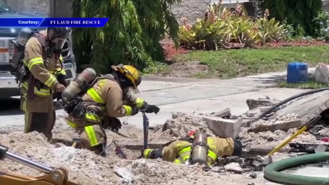 Crews Repair Gas Leak In Fort Lauderdale Neighborhood Wsvn 7news