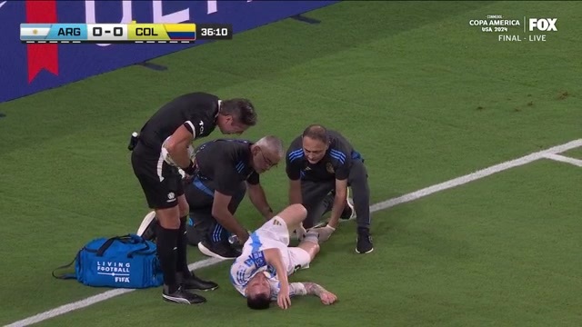 Lionel Messi exits Copa America final with apparent leg injury, ankle ...