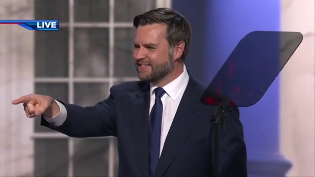 JD Vance introduces himself as Trump’s running mate and makes direct ...