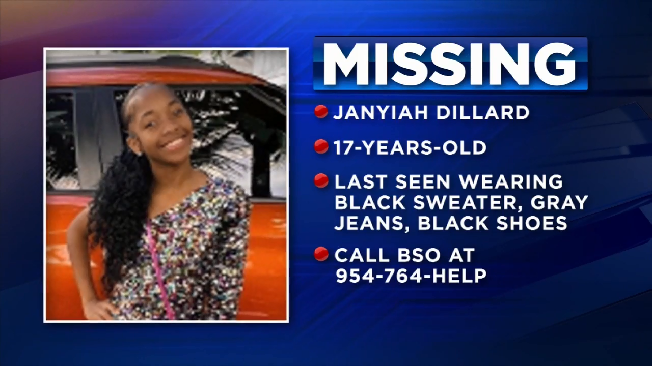 Bso 17 Year Old Girl Reported Missing From Pompano Beach Found Safe