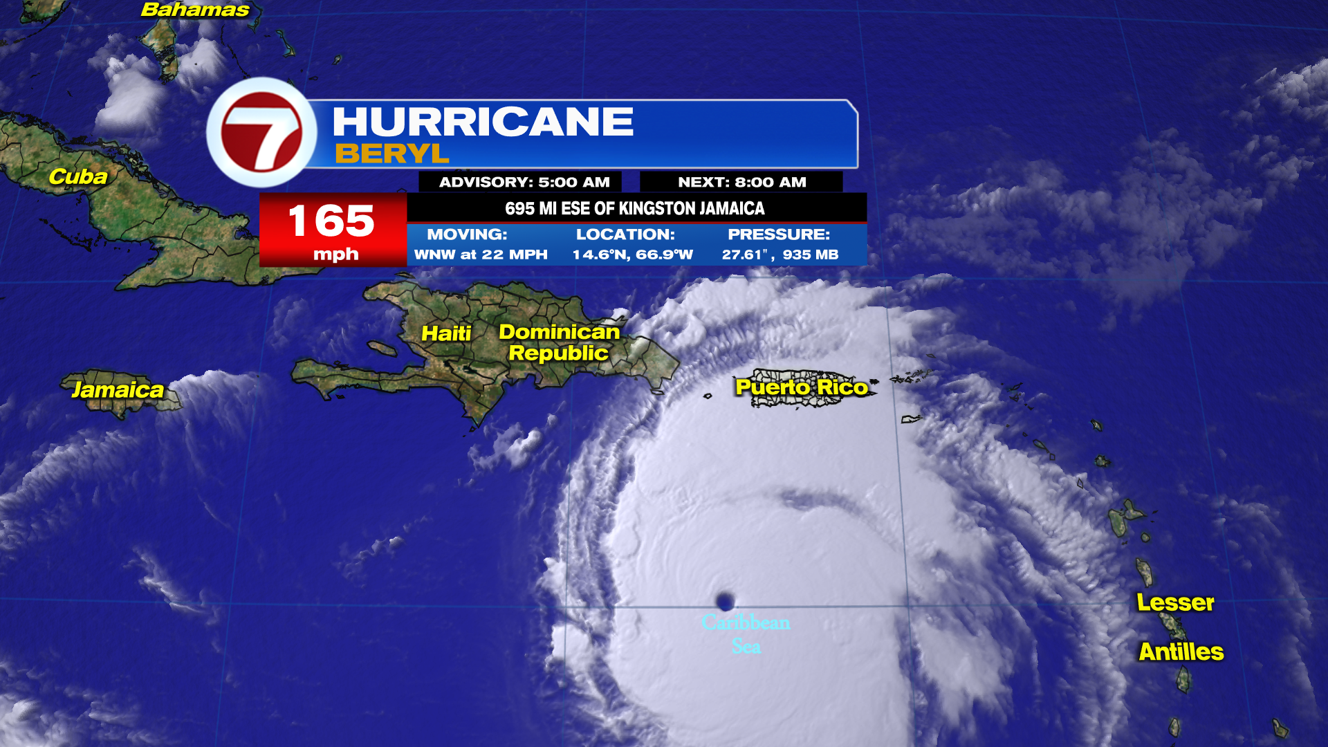 Beryl Barreling Through The Caribbean - WSVN 7News | Miami News ...