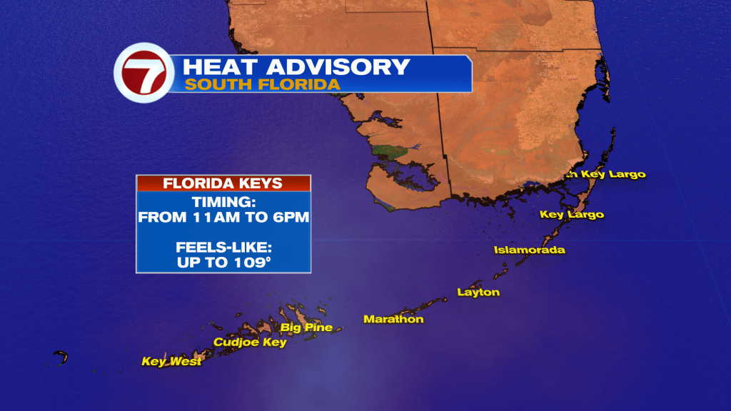 HEAT ADVISORY for ALL of South Florida - WSVN 7News | Miami News ...