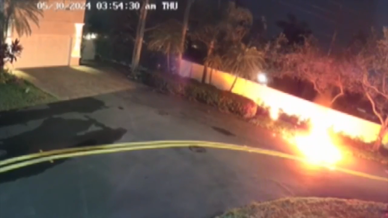 Video shows suspected arsonist throwing Molotov cocktail inside ...