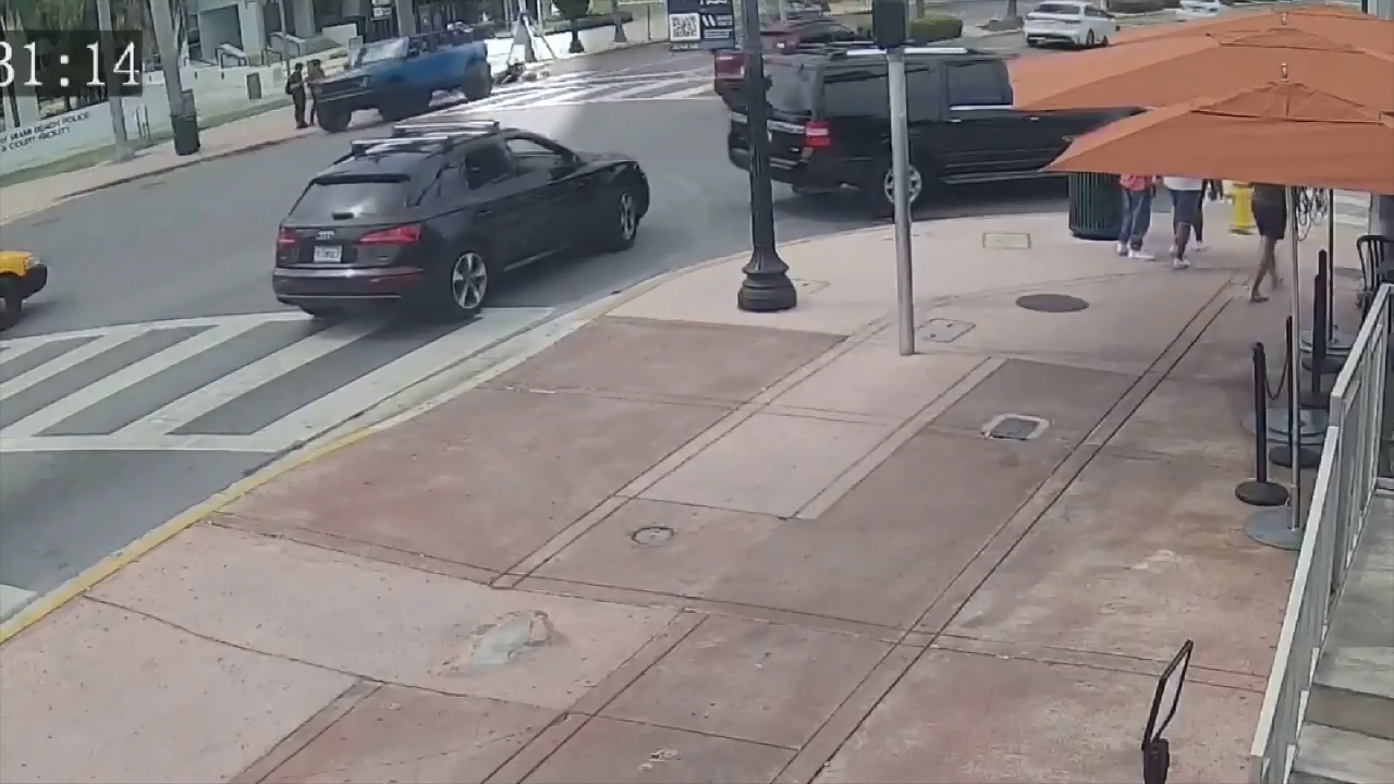 Surveillance video captures fatal hit-and-run in Miami Beach as nearby ...
