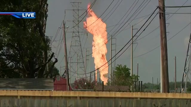 Massive pipeline fire burning near Houston began after a vehicle struck ...