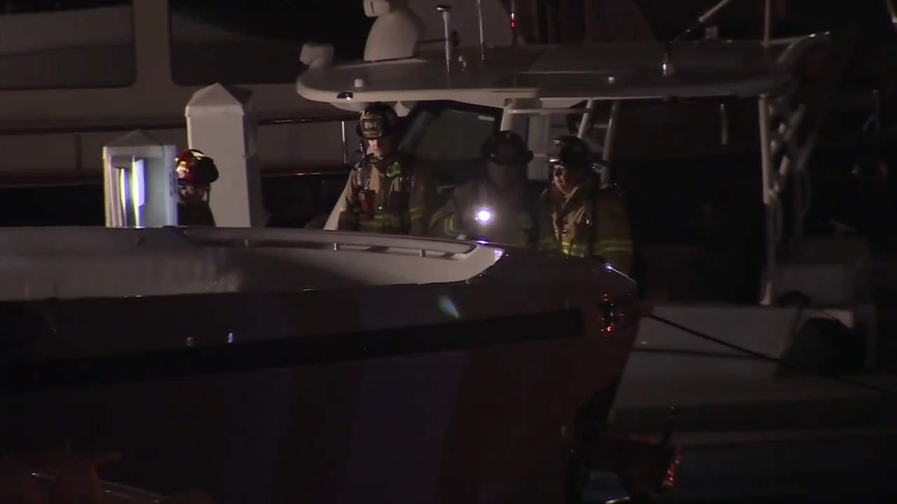 Fire crews extinguish flames that erupted aboard a boat in Davie - WSVN ...