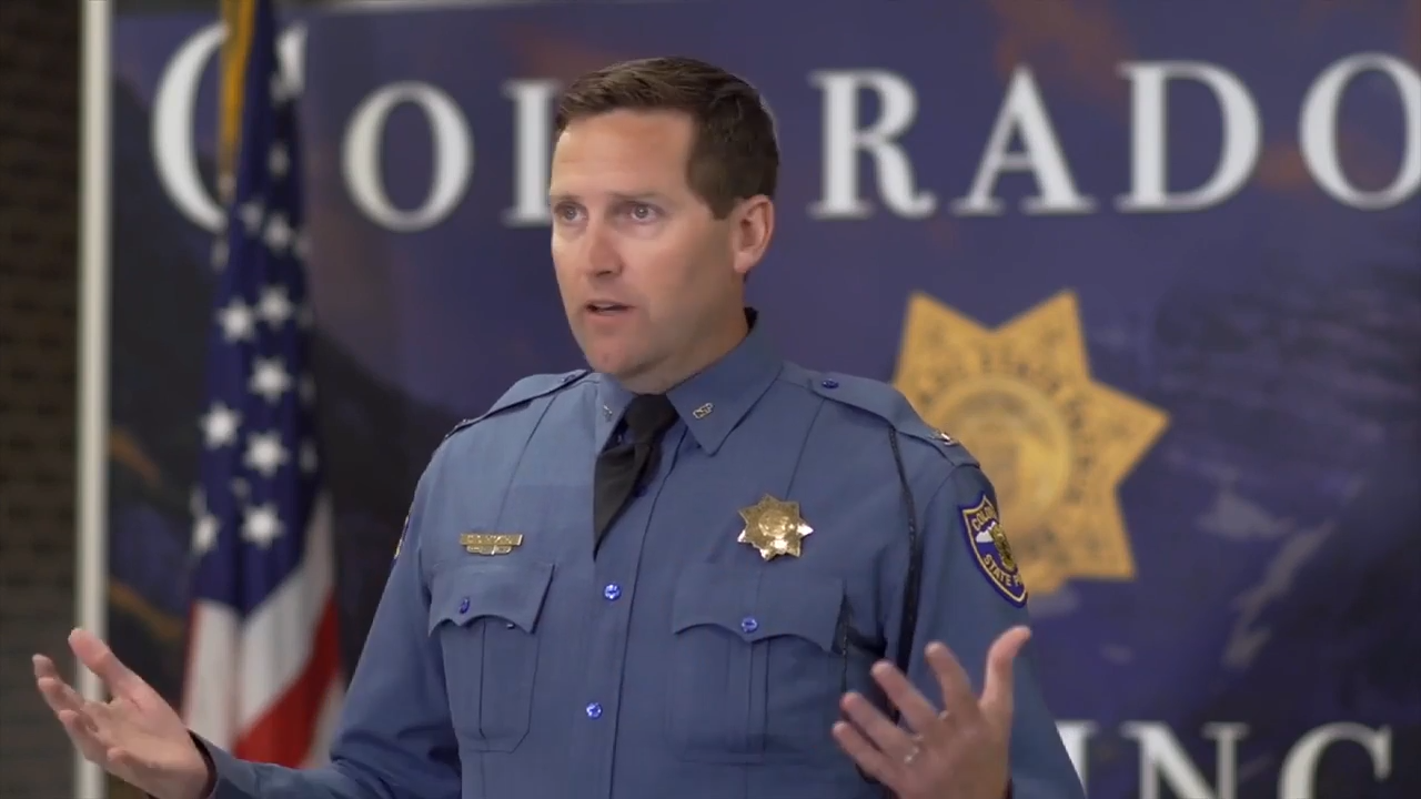 A Colorado State Patrol trooper is shot while parked along a highway ...