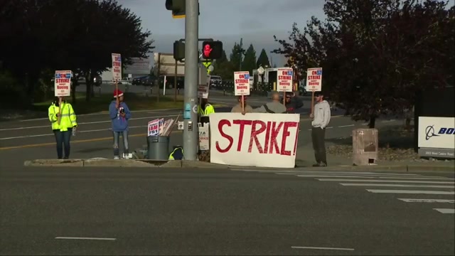 A strike by Boeing factory workers shows no signs of ending after its ...