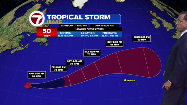 Tropical Storm Isaac forms in the Atlantic Ocean and is expected to ...