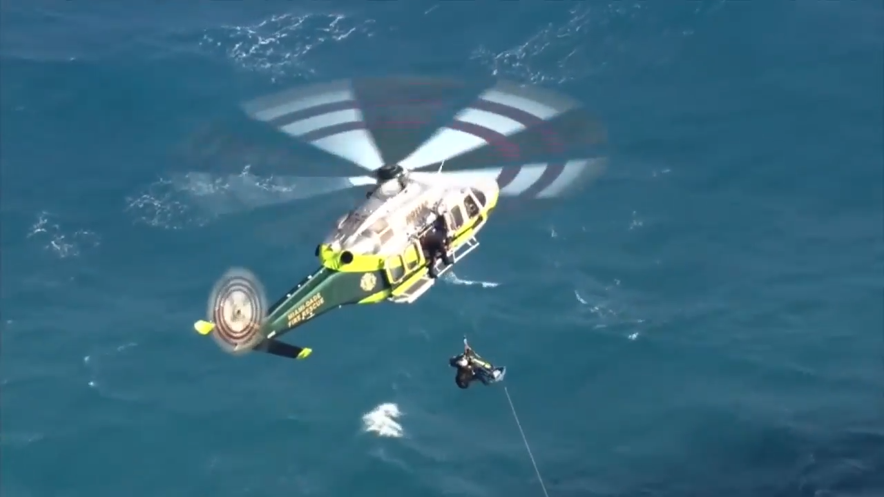 Captain of cargo vessel airlifted to hospital after falling several ...