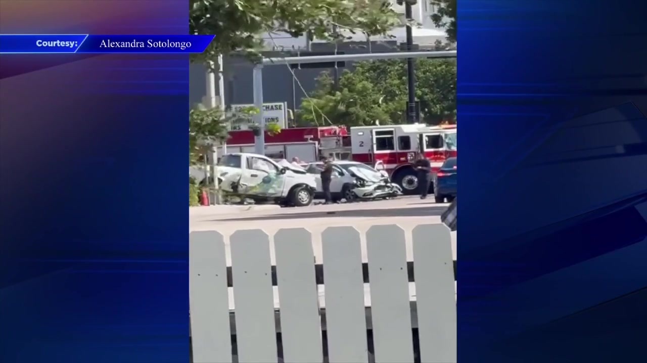 5 hospitalized after 4 cars and truck collide in Miami; 1 in critical ...