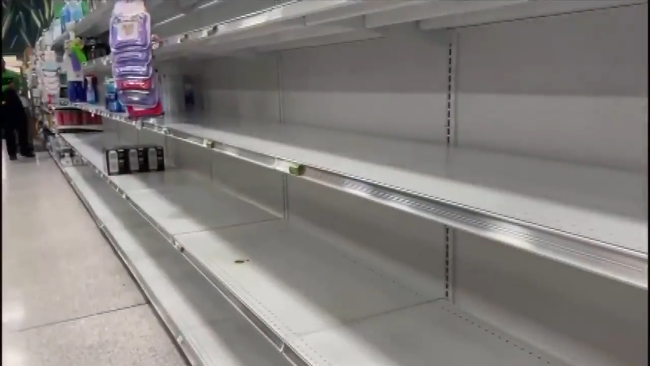 Empty store shelves and gas stations low on fuel throughout South ...