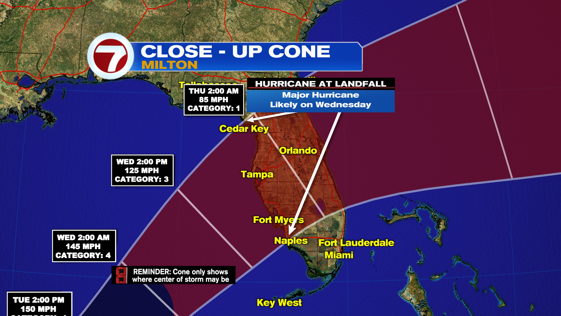 Milton Rapidly Intensifying in the Gulf & Watches Up for Portions of ...