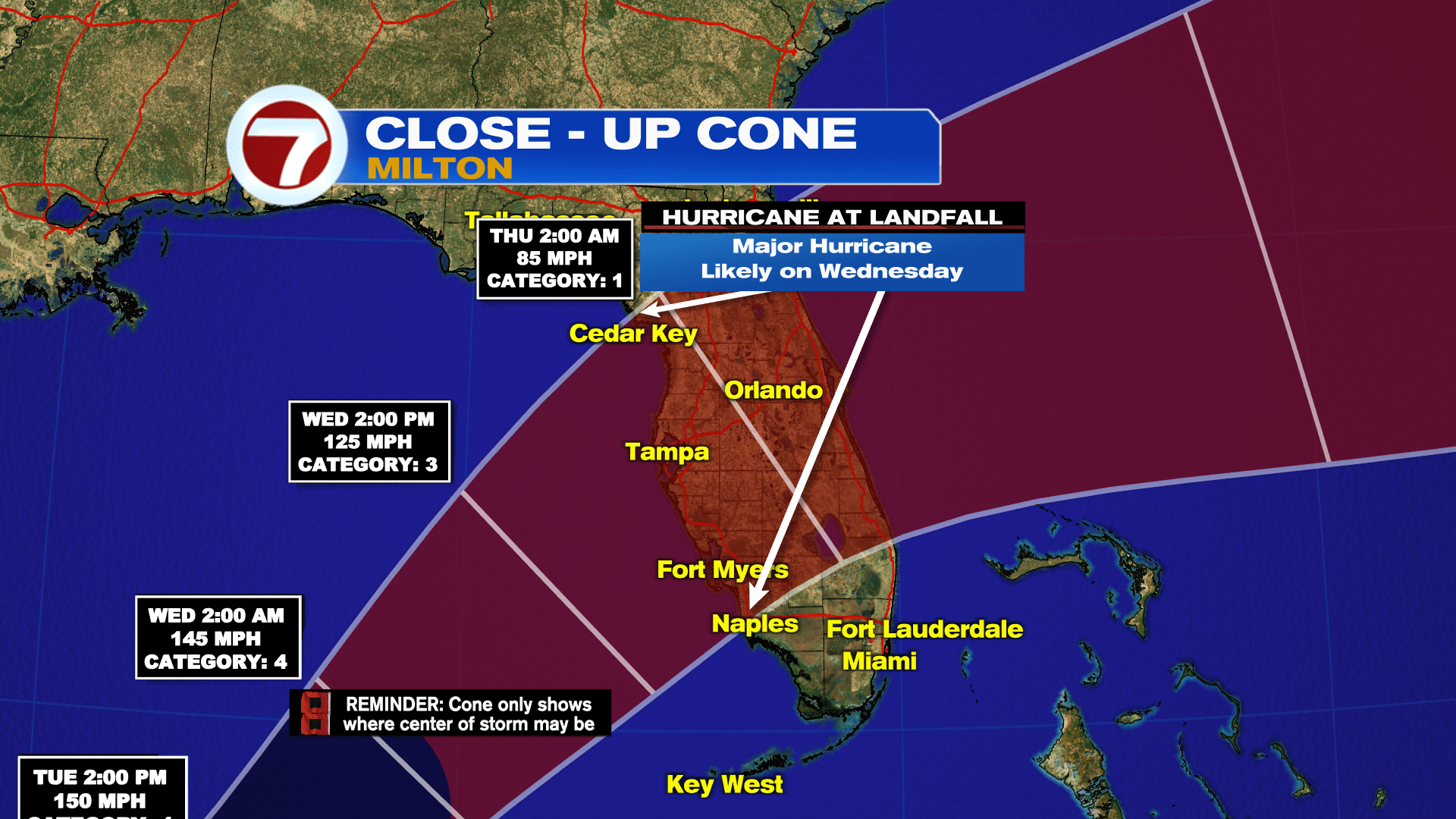 Milton Rapidly Intensifying in the Gulf & Watches Up for Portions of ...