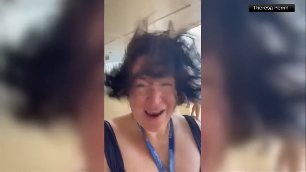 Passengers aboard cruise capture 28-foot waves, whipping winds rocking ...