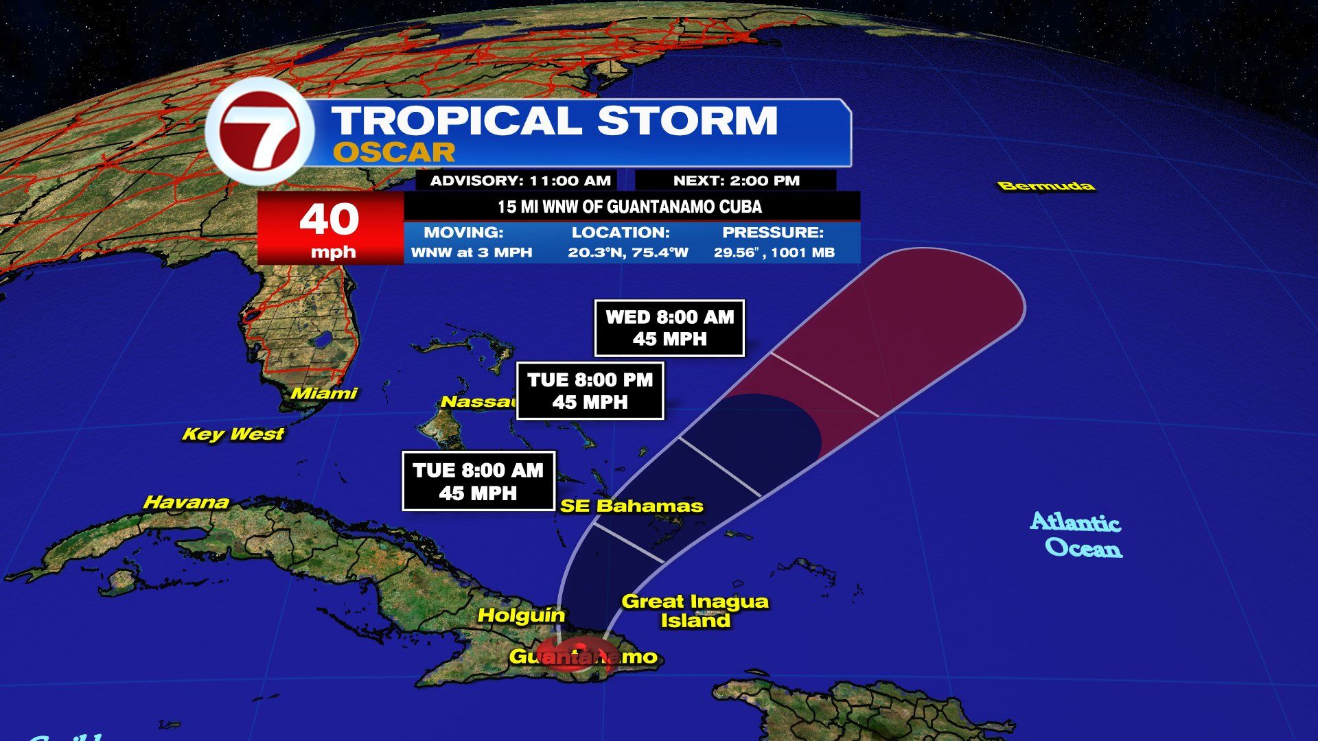 Tropical Storm Oscar dumps heavy rain on eastern Cuba as it heads ...