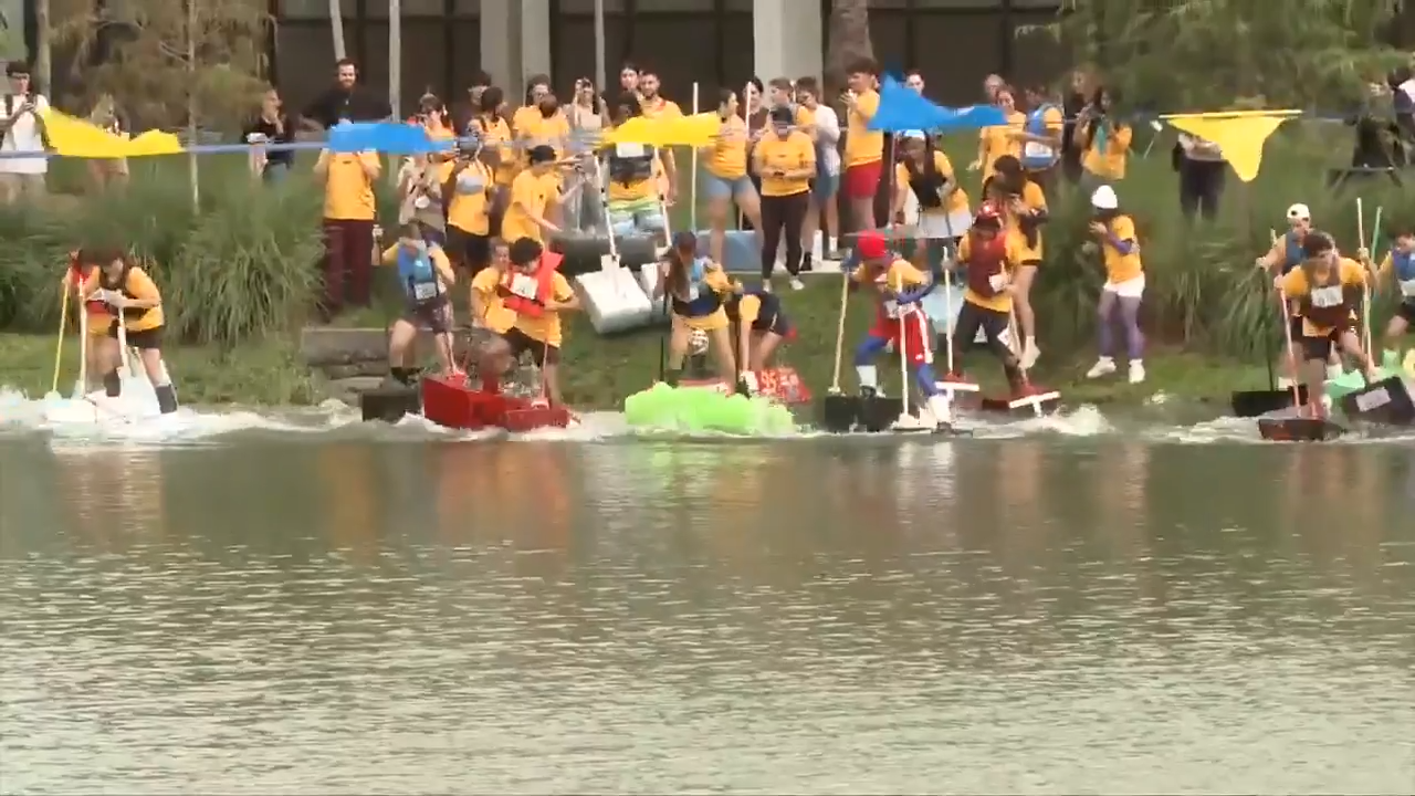 FIU students participate in annual Walk on Water tradition; 1st place ...