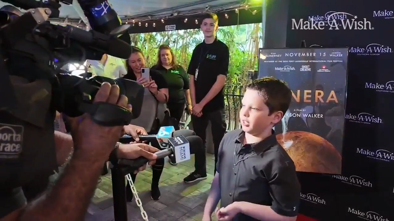 Make-A-Wish rolls out the red carpet for a 10-year-old film director ...