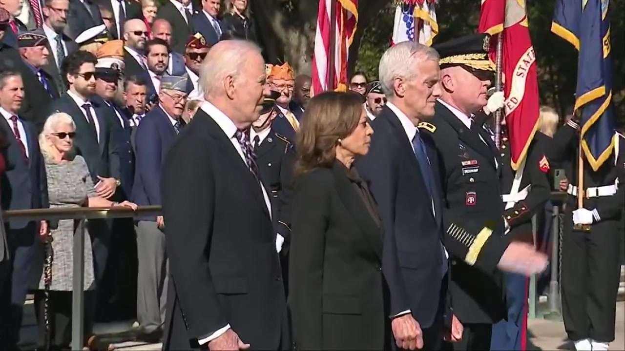 Biden and Harris appear together for the first time since she lost the ...