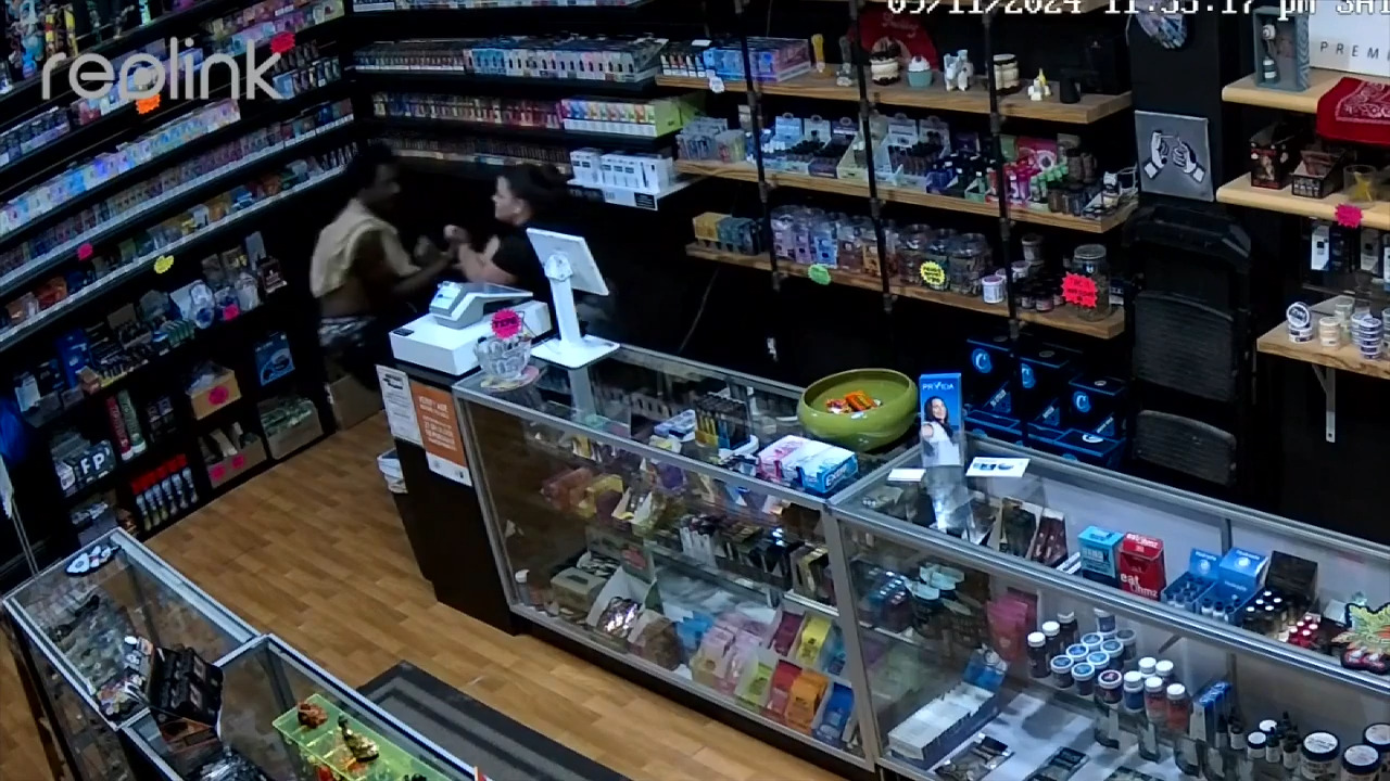 Surveillance video captures attempted sexual battery of Miami Springs smoke shop clerk; subject ...