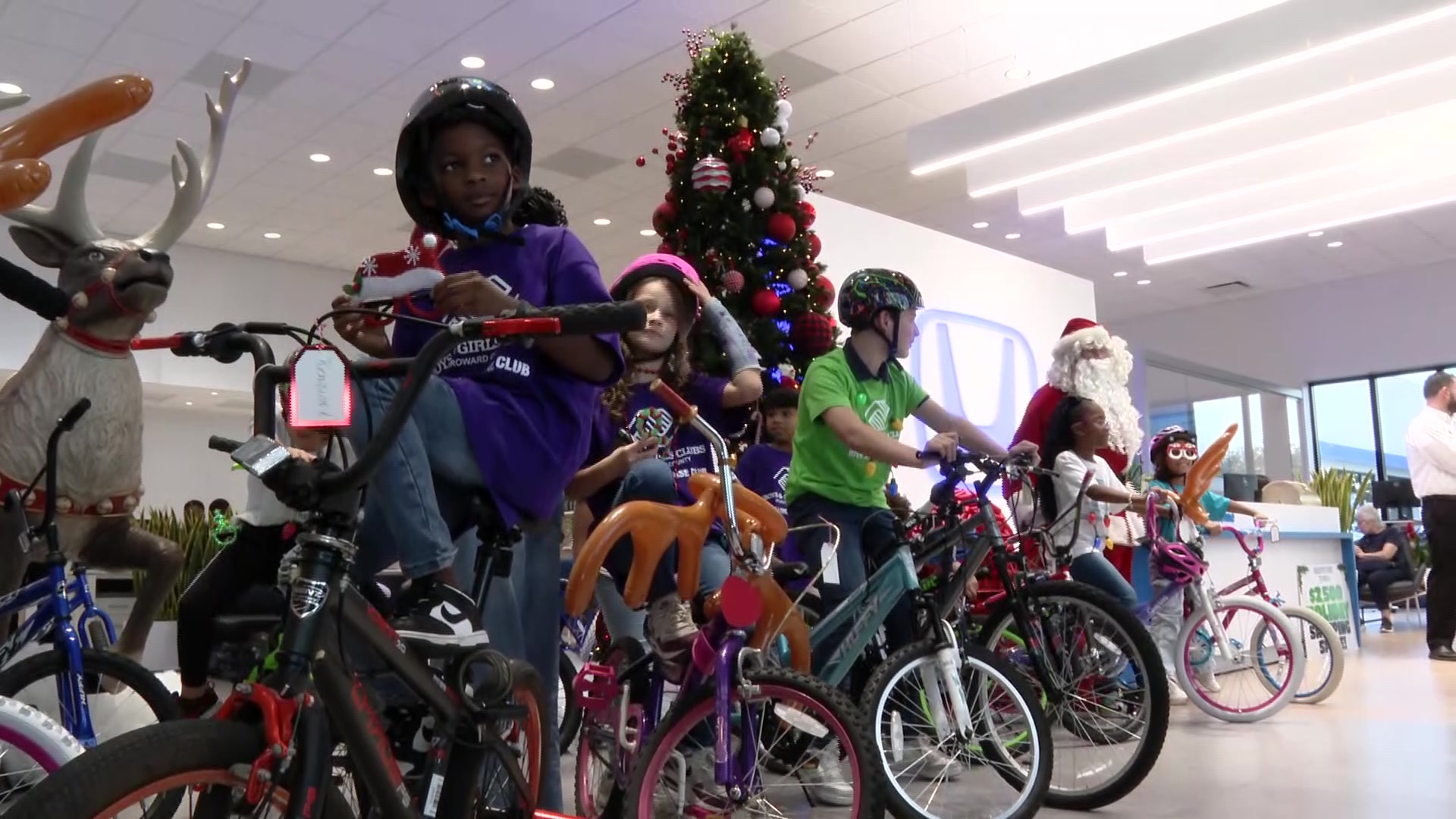 Kids at Boys & Girls Clubs of Broward County receive holiday bikes ...