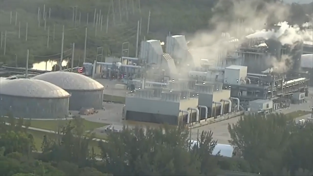Crews extinguish FPL power plant site fire in Dania Beach - WSVN 7News ...
