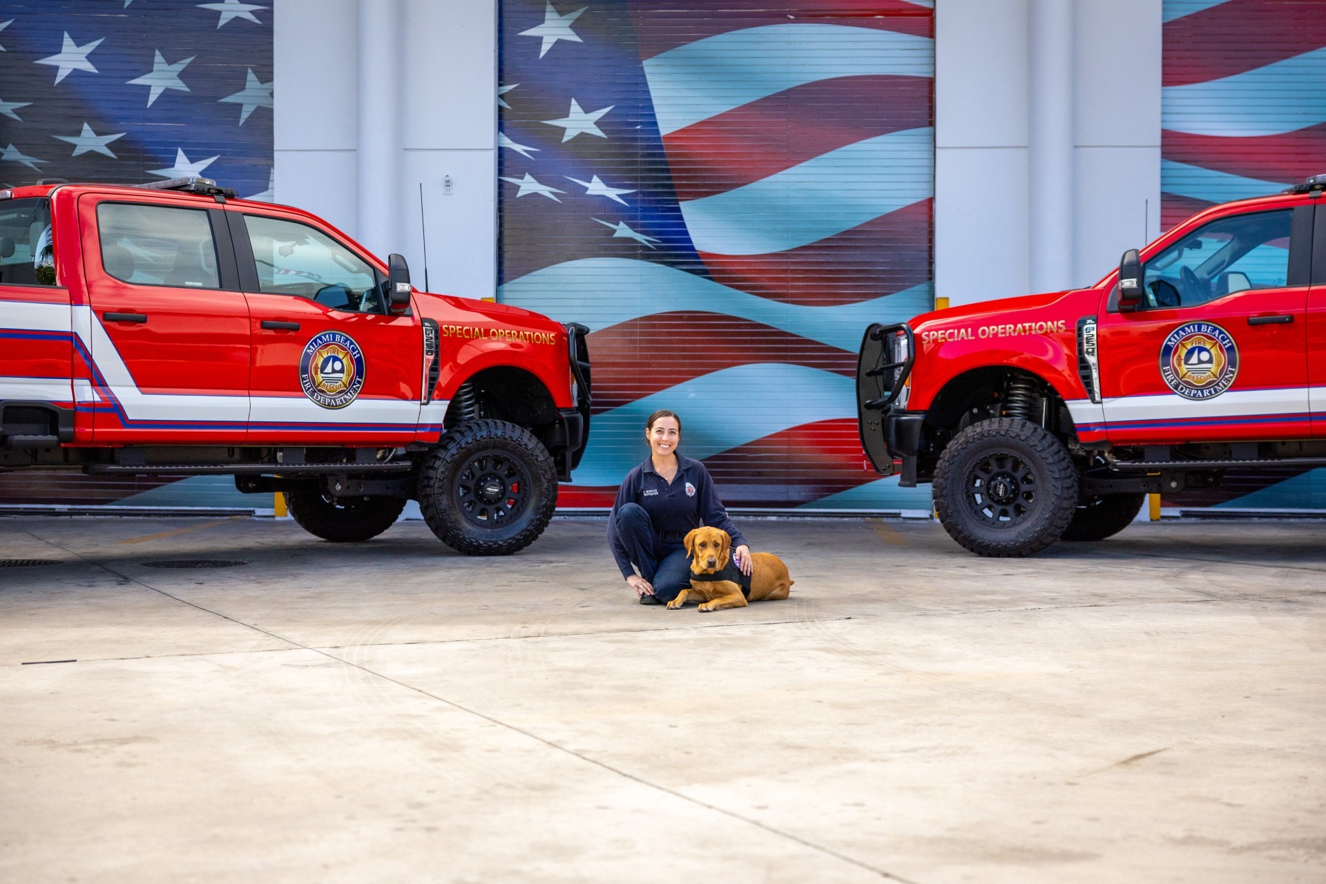 Miami Beach Fire Department unveils first search and rescue K-9 team ...