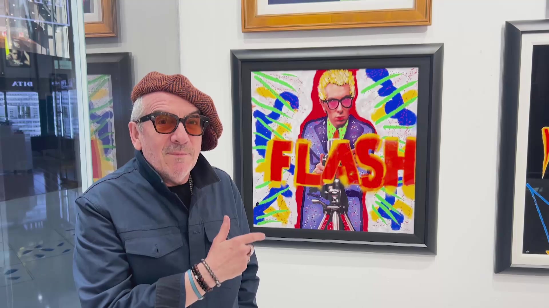 Elvis Costello debuts art exhibition at Hard Rock’s Wentworth Gallery ...