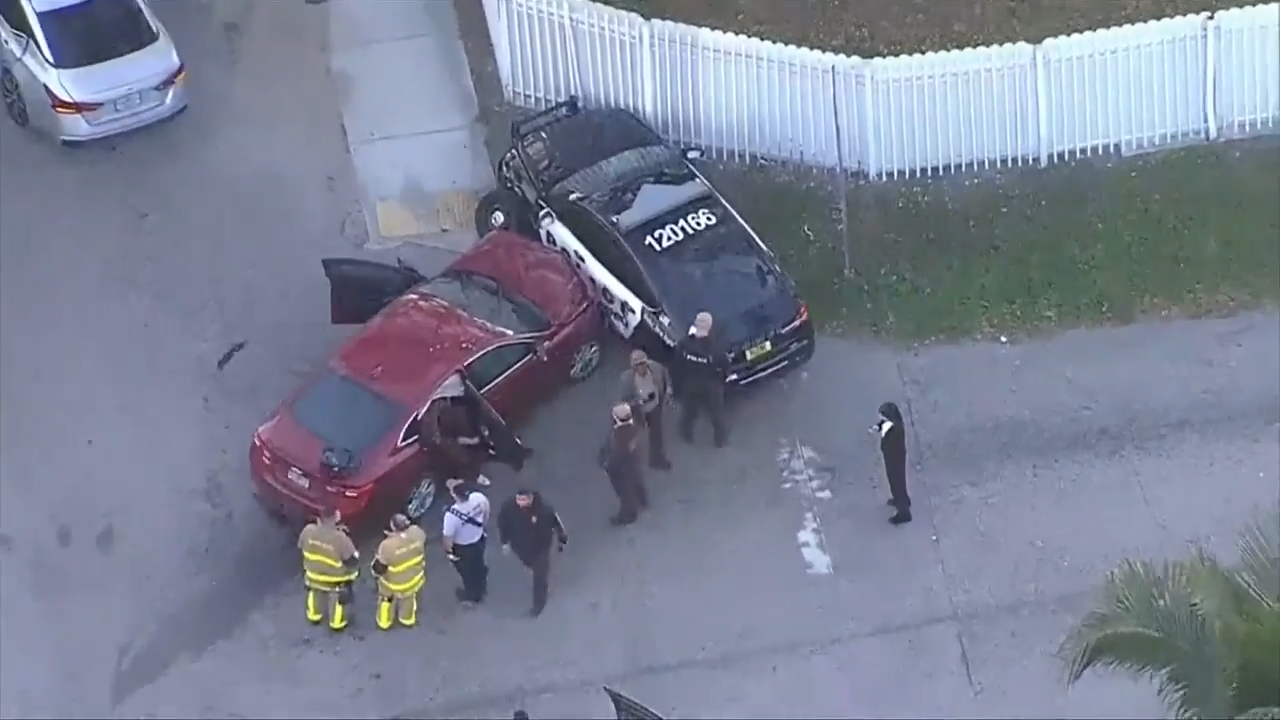 MDFR respond to police-involved crash in NW Miami-Dade; no injuries ...