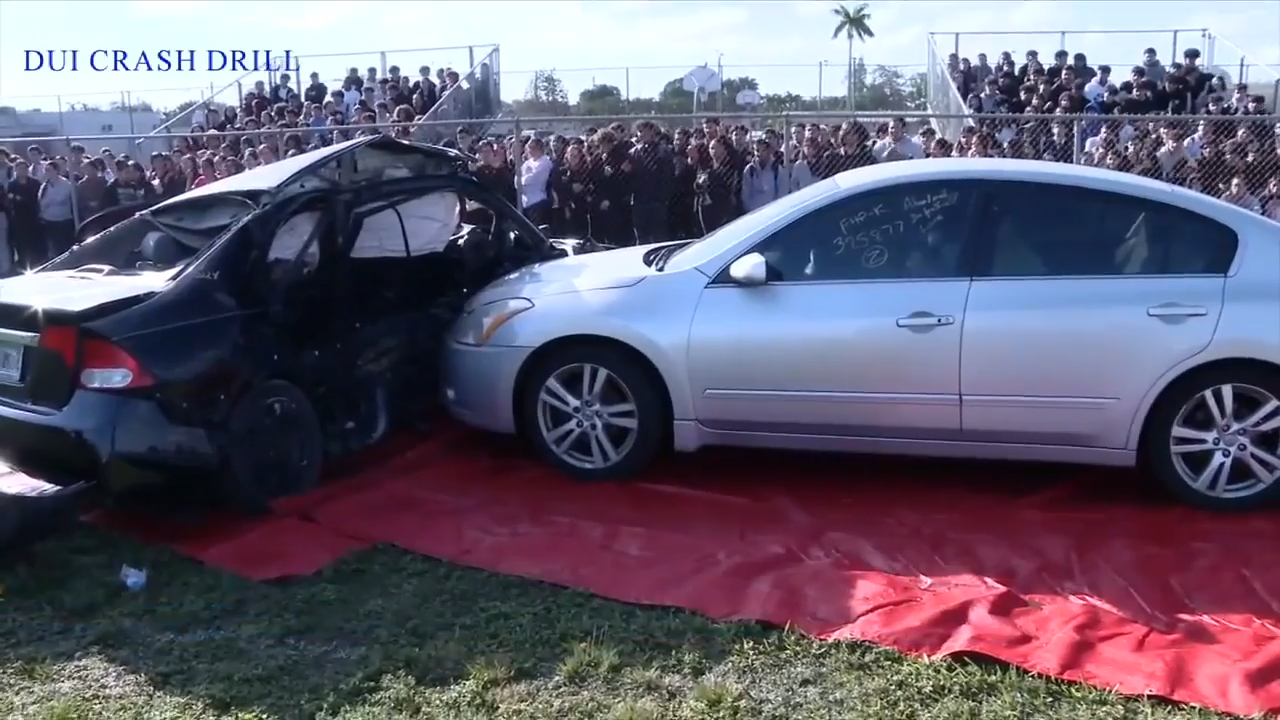 Students at Southwest Miami Senior High witness drill on dangers of ...