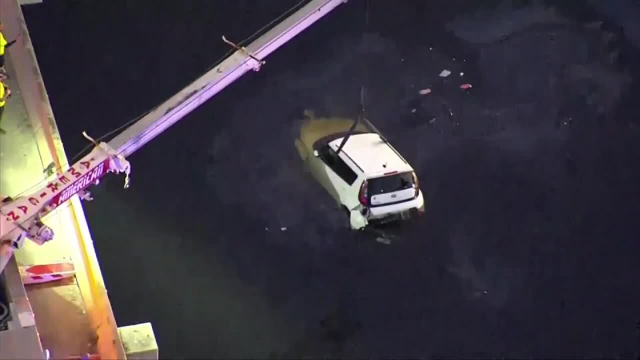 Driver taken to hospital after car plunges into canal - WSVN 7News ...