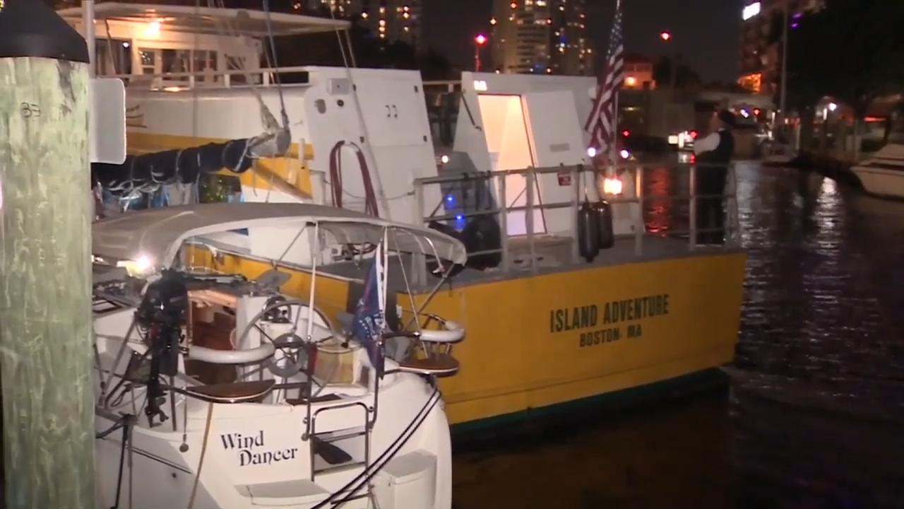 Water taxi crashes into parked boat in Fort Lauderdale due to steering ...