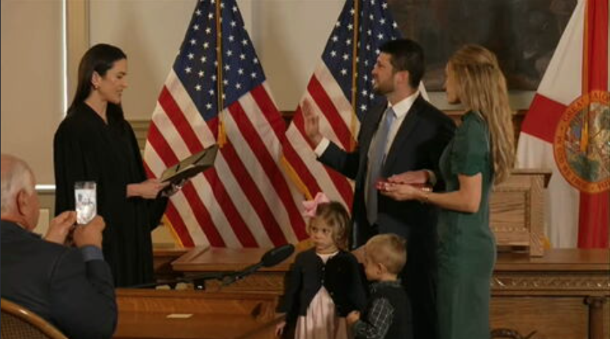 Gov. Ron DeSantis’ former chief of staff James Uthmeier sworn in as ...