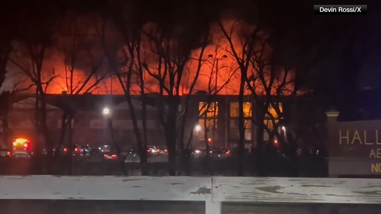 Massive fire at Pennsylvania aerospace plant prompts shelter-in-place ...