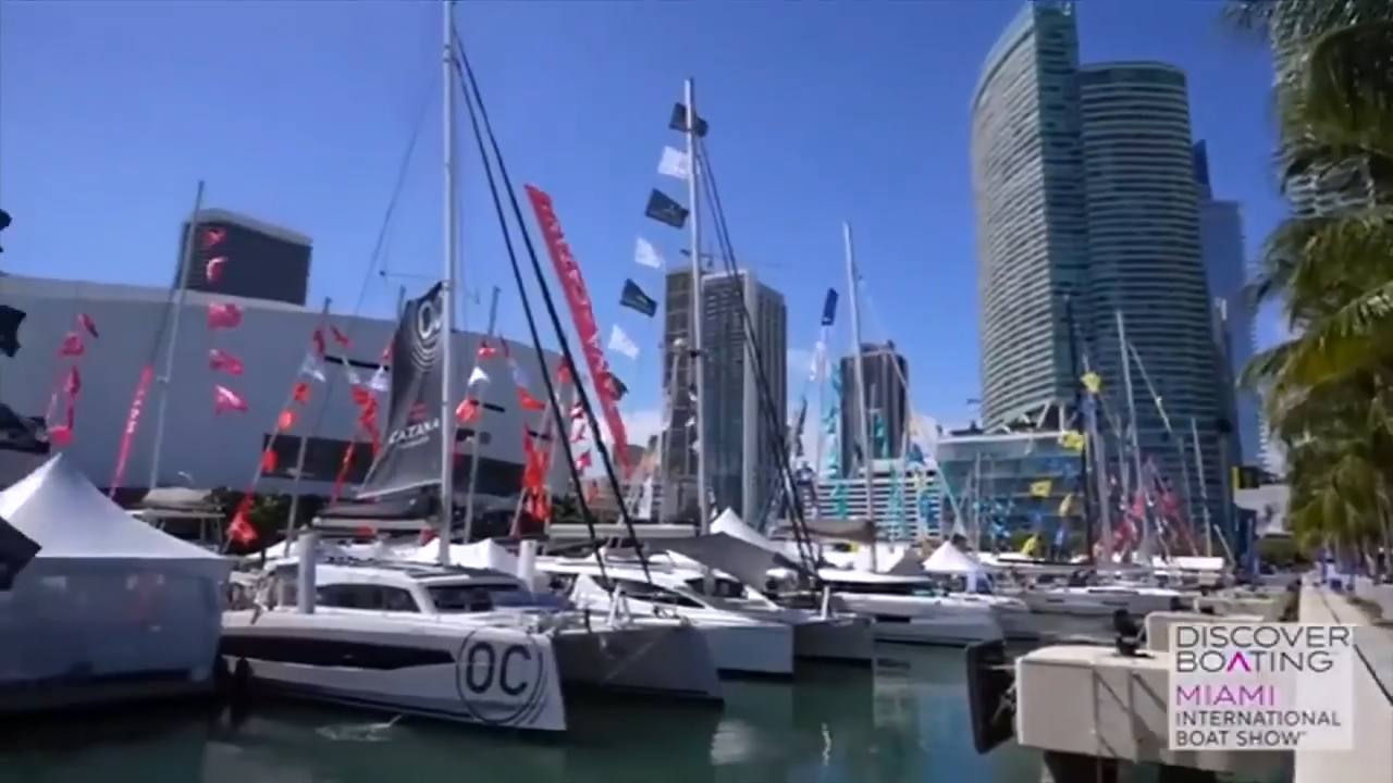 Miami International Boat Show opens for its first day with six locations filled with luxury ...