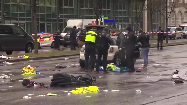 A driver plows into a demonstration in Munich, injuring 30 people ...