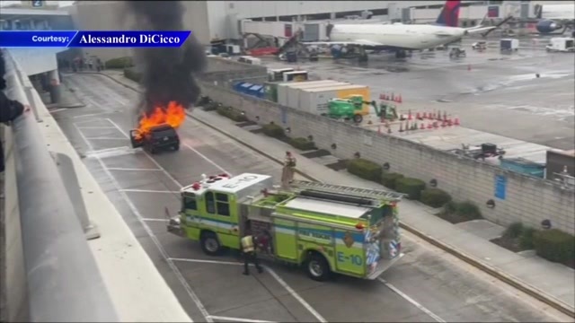 Crews put out SUV fire between FLL terminals - WSVN 7News | Miami News ...
