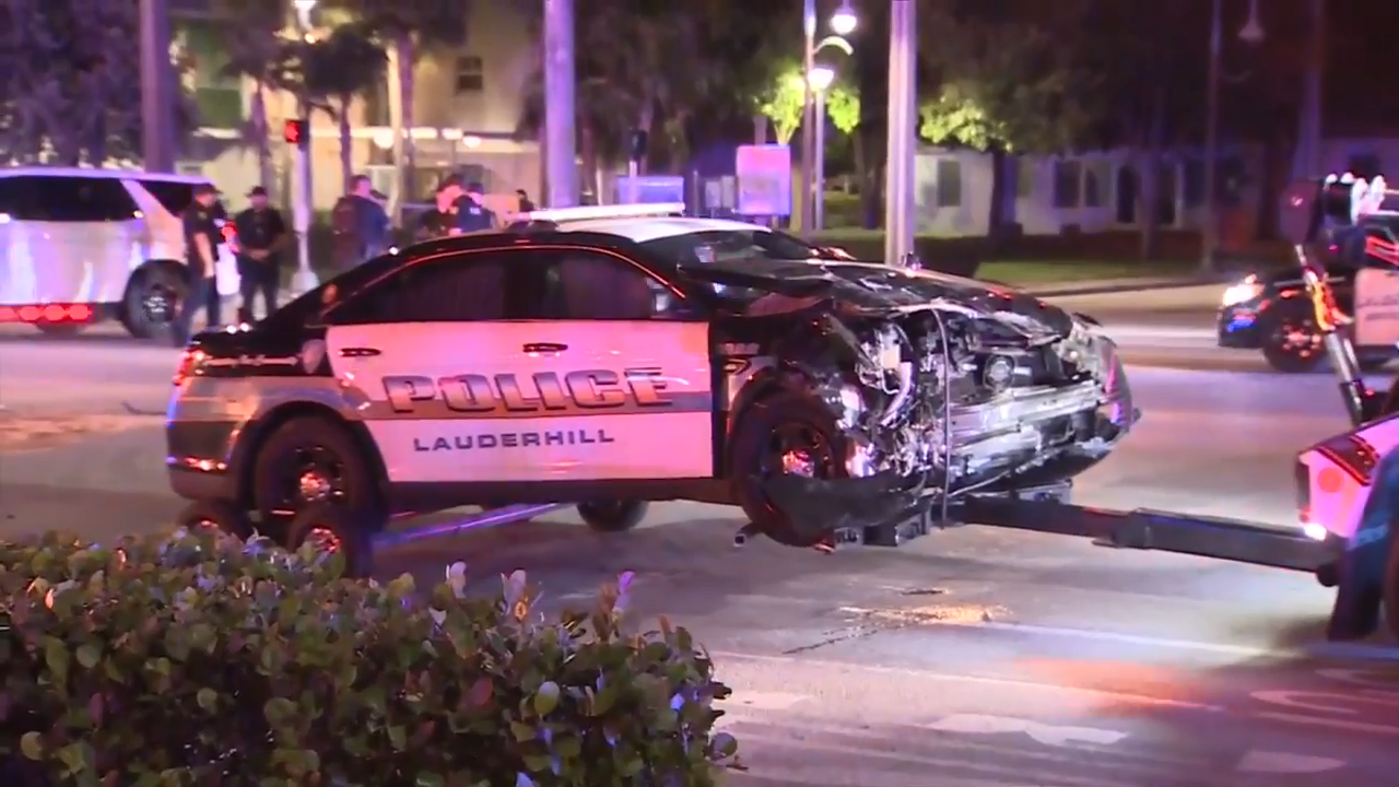 3 people, including officer, hospitalized after police-involved crash in Fort Lauderdale - WSVN ...