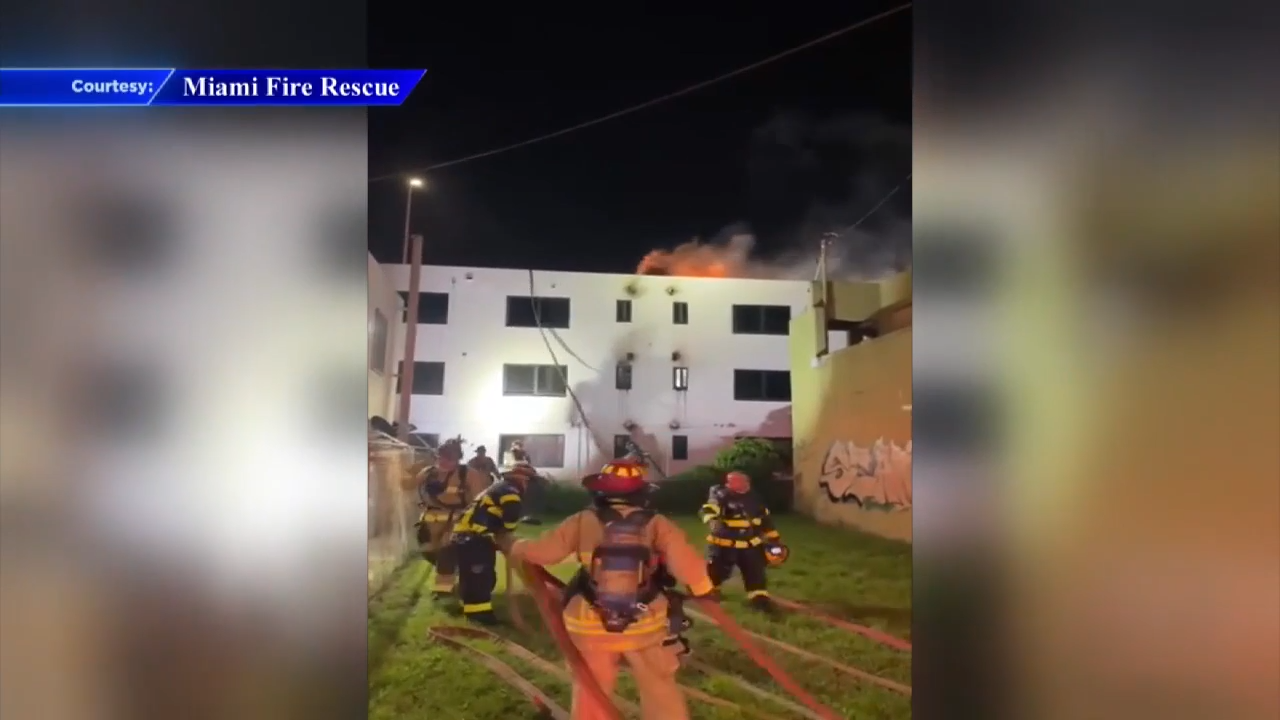 Fire that injured two City of Miami firefighters was set intentionally ...
