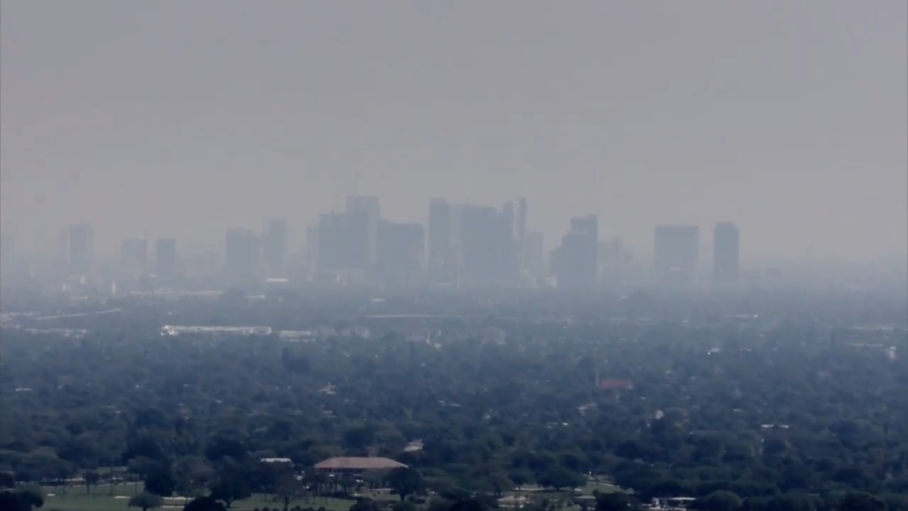 Haze clears up after it blanketed parts of Broward due to fire near ...