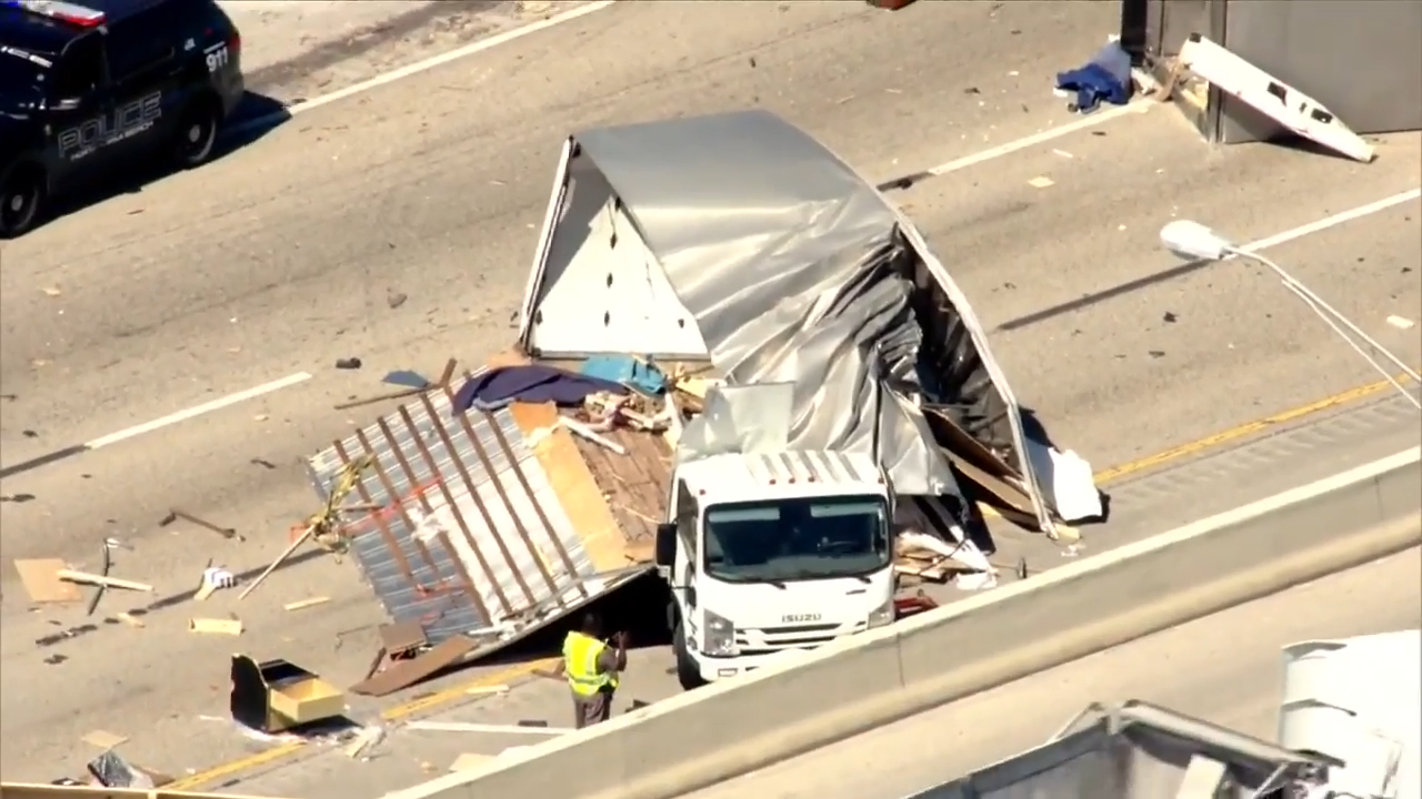 SB lanes reopen after two box trucks crash on Florida’s Turnpike near Golden Glades - WSVN 7News ...