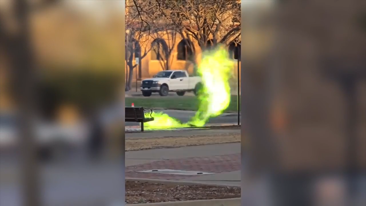 Maintenance hole explosion at Texas Tech University causes fires ...