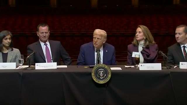 Trump visits the Kennedy Center as he puts his mark on the national ...