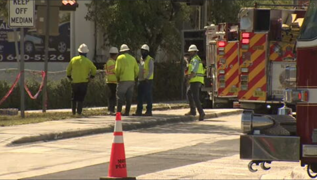 Crews cap gas leak in Miami - WSVN 7News | Miami News, Weather, Sports ...