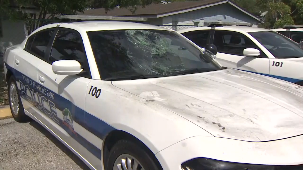 Search underway for suspects seen vandalizing a police decoy vehicle in ...
